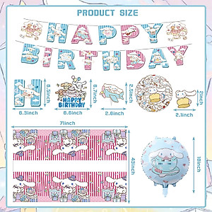 Grehge oroll Birthday Decorations For 20 Guests,Cinnamoroll Party Supplies Included