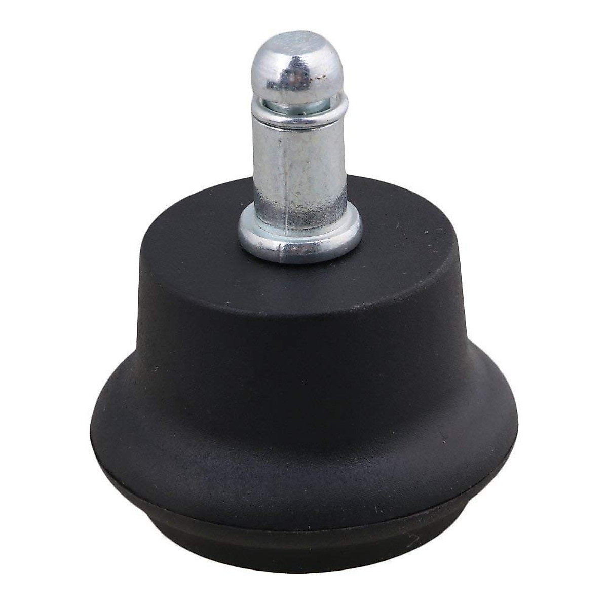 5PCS Low Profile Bell Glides 2" Replacement Office Desk Chair or Stool Swivel Caster Wheels,Easy Conversion from Wheeled Casters to Stationary Feet to Protect Wood or Hardwood Floor