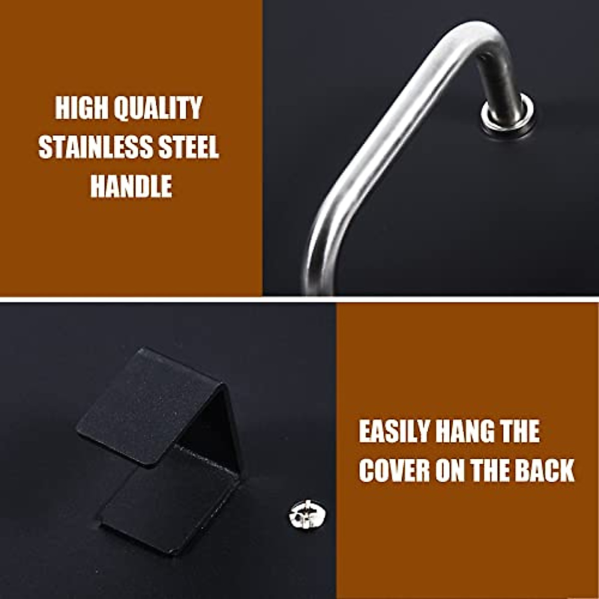 Hard Cover for Blackstone 36 inch Griddle, 5004 Griddle Hard Cover Lid, Black Painted Metal