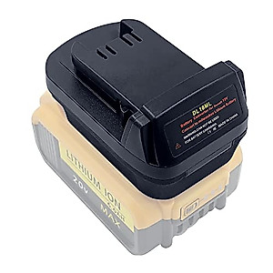 BTRUI for Dewalt 20V to Milwaukee 18v Battery Adapter, DL18ML / DW18ML Battery Adapter, Put for Dewalt 20V Battery Convert to for Milwaukee M18 18V Tool