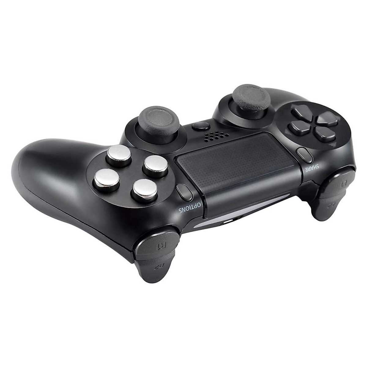 eXtremeRate Magnetic Metal Bullet Buttons for PS4 Controller, Adjustable Action Buttons, Replacement Parts Repair Kit for PS4 Slim Pro Controllers (20 in 1)