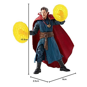 Spider-Man Marvel Legends Series Doctor Strange 6-inch Collectible Action Figure Toy and 4 Accessories and 1 Build-A-Figure Part(s), Multicolor
