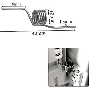 DUODUO 2 pack refrigerator French door counterclockwise wrapped spring new advanced heavy-duty replacement repair new compatible with LG/Kenmore LFX28978SB/02, LFX28978ST/01, LFX28978ST/02