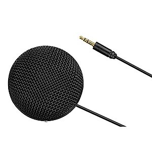 BOYA BY-MM2 Professional Omnidirectional Stereo Microphone Table Top Conference Mic with Furry Windshield for iPhone 8 8 plus, iPad Canon Nikon Sony DSLR Camera