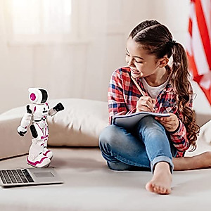 Xtrem Bots 380838 Sophie Kids with Motion Sensor, Interactive Remote Control Programmable Intelligent Robot Toys, White/Pink