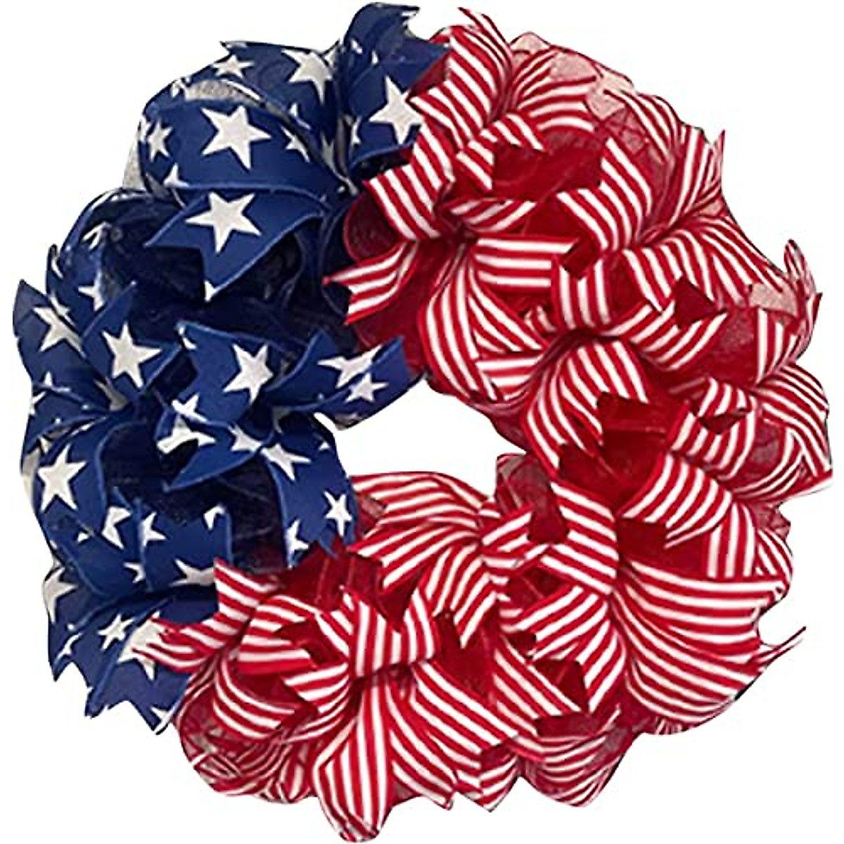 Summer Patriotic Independence Day Wreath, Memorial Day Wreaths for Front Door, Festival Celebration Farmhouse Wreaths, All Season Welcome Sign Door Hangers (Red)