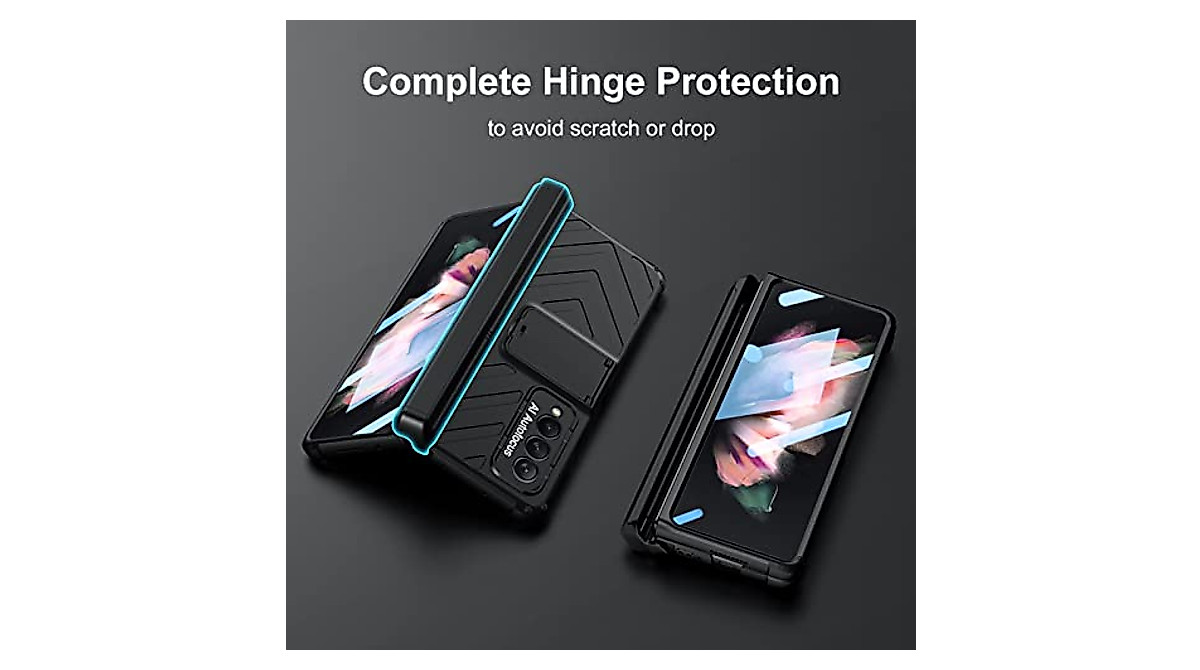 Libeagle Compatible with Samsung Galaxy Z Fold 3 Case with [Built in ...