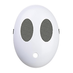 Monisorly White Shy Guy Mask Girl Halloween Mask Full Face Mask Costume Cosplay Prop Accessories (Boy)