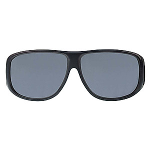 Aviator JP Fitovers - Matte Black - Grey Lens (AV001)