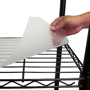 TRINITY 48" x 18" Shelf Liner (4 Pack), Frosted Clear