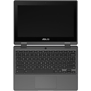 ASUS Flip CR1 11.6" HD Touchscreen Rugged Convertible 2 in 1 Chromebook, Intel Celeron N5100 Quad-Core, 1.10 GHz, 8 GB RAM, 32 GB eMMC + 128GB Memory Card, Dark Gray, Chrome OS + Accessories
