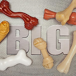 Nylabone Power Chew Monster Bone Big Dog Chew Toy Monster Chicken XX-Large/Monster (1 Count)