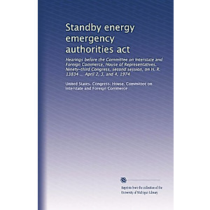 Standby energy emergency authorities act