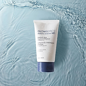 Glowbiotics Probiotic Acne Cleanser: Gentle Foaming Face Wash for Acne-Prone Skin | Clears Pores, Removes Dirt & Oil, Soothes Redness with Salicylic Acid & Niacinamide