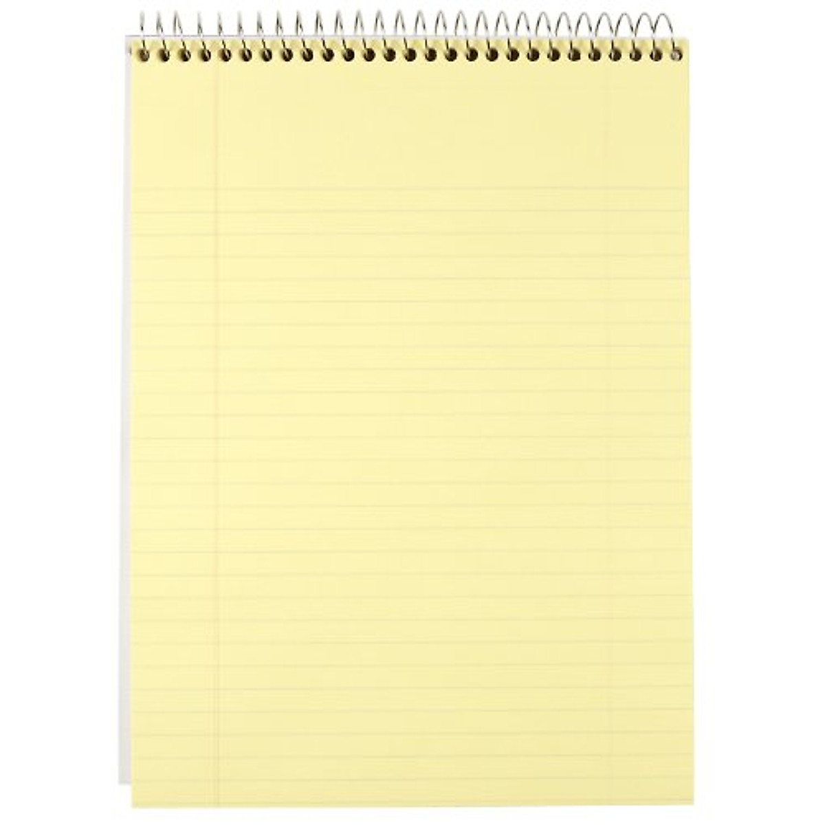 Mead Legal Pad, Top Spiral Bound, Wide Ruled Paper, 70 Sheets, 8-1/2" x 11", Yellow Cyan (MEA59880)