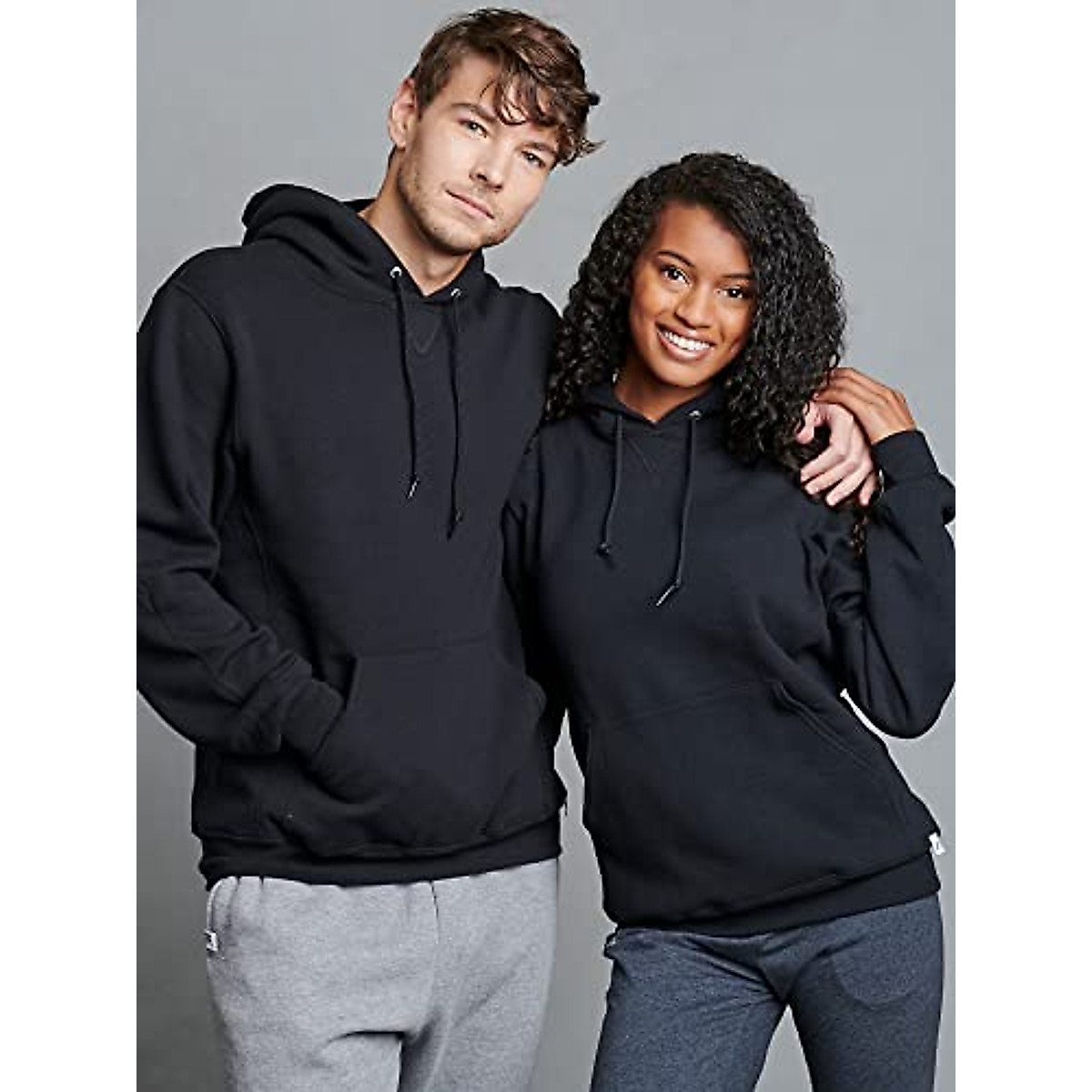 Russell Athletic Men's Dri Power Hooded Pullover Sweatshirt, Black, XX-Large
