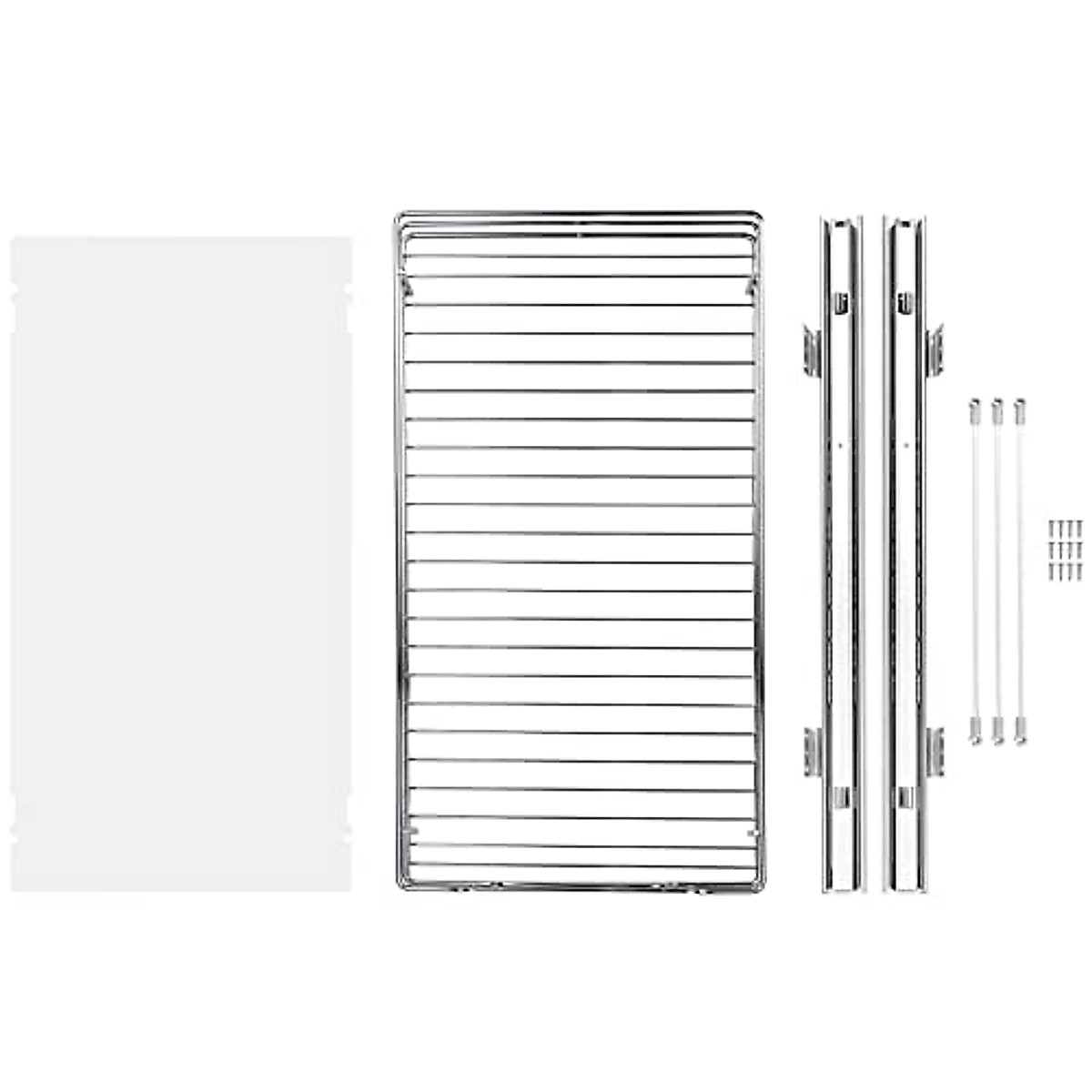 VEVOR 11"W x 21"D Pull Out Cabinet Organizer, Heavy Duty Slide Out Pantry Shelves, Chrome-Plated Steel Roll Out Drawers, Sliding Drawer Storage for Home, Inside Kitchen Cabinet, Bathroom, Under Sink