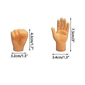 Pinkiwine 10 Pack Tiny Hands Finger Puppets Mini Hands for Kids Boys Girls Toddlers Christmas Stocking Stuffers Gifts