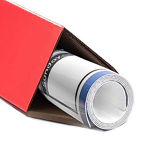 Peel and Stick Whiteboard Calendar, Large Weekly Organizer, 24 x 36 in - Stain Proof White Board Dry Erase Surface, and Reusable Adhesive Backing