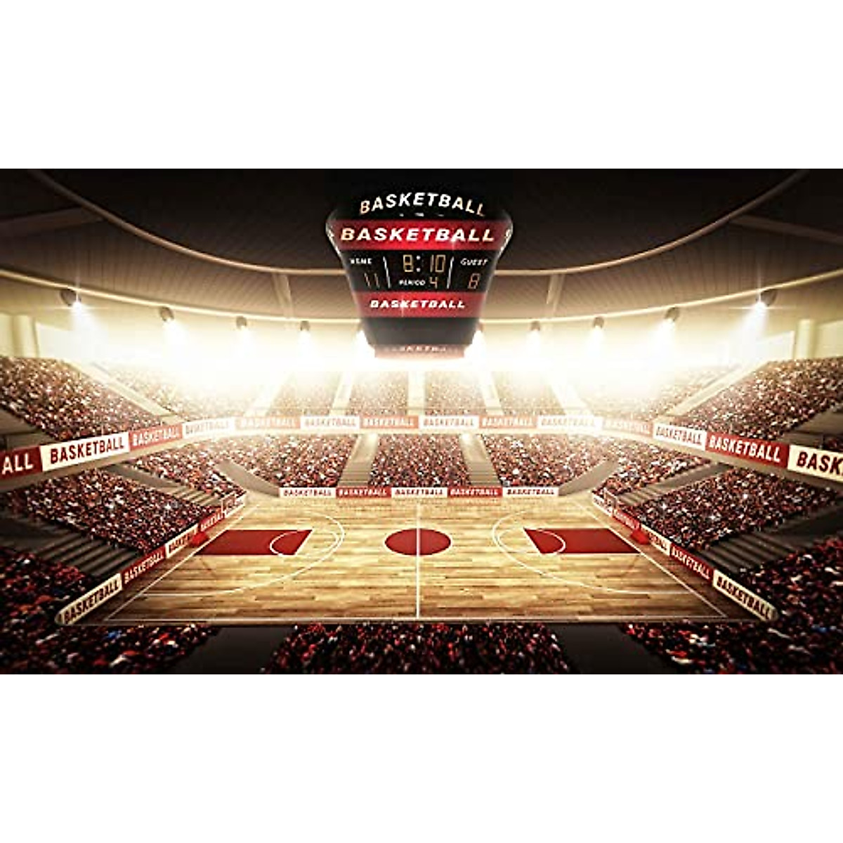 Basketball Court Backdrop 7x5ft Sports Photo Background for Basketball Game Party Video Studio Props Photo Props BT020…………