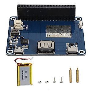 Lithium Battery Pack Expansion Board for Raspberry Pi, Lithium Battery Pack Expansion Board Power Supply with SW6106 Mobile Power chip, Supports Two-Way Fast Charging