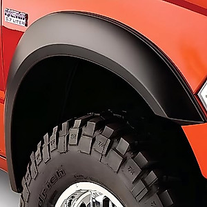 Bushwacker Extend-A-Fender Extended Front Fender Flares | 2-Piece Set, Black, Smooth Finish | 40103-02 | Fits 1999-2006 Chevrolet/GMC Silverado/Sierra 1500; 1999-2004 2500; 01-06 1500 HD/2500 HD/3500