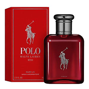 RALPH LAUREN FRAGRANCES Polo Red - Parfum - Men's Cologne - Ambery & Woody - With Absinthe, Cedarwood, and Musk - Intense Fragrance - 2.5 Fl Oz