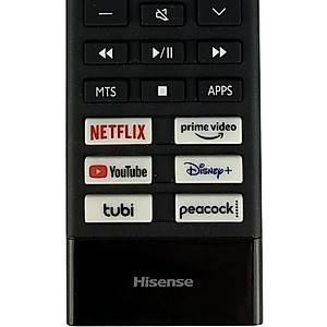 AJPro Replacement Remote Control for Hisense Smart Android TV Model ERF3J80H with Voice Control Works with TV 43A6G 50A6G 55A6G 65A6G 75A6G 50U6G 55U6G 65U6G 75U6G (Renewed)