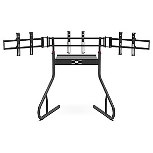 Extreme Sim Racing Triple Screen Tv Stand Add-on Upgrade With Back Tray - Fits almost all Sim Racing Rigs in the Market - Suitable for TV sizes up to 3 x 37"