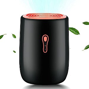 Household Dehumidifier, 220 Sq ft Ultra-Quiet Dehumidifier with Automatic Shut-Off Function, Portable Air Dehumidifiers with 800ml(27 oz) Water Tank & Water Pipe Used in Bedrooms,Baby Rooms,Offices