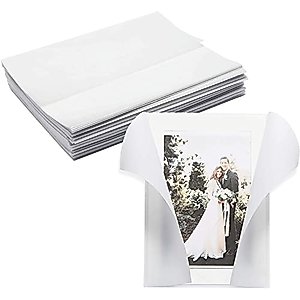 100 Pack Vellum Jackets for 5x7 Invitations, Bulk Transparent Paper Envelope Liners for Wedding Cards