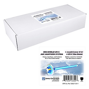 Bio Shield Antimicrobial Protection UV-C Air Sanitizer System, Cleans Air of Bacteria, Germs, Mold and Allergens, Complete Unit, 50-BUVAS-E