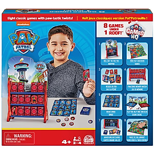 Spin Master Games PAW Patrol, Games HQ Board Games for Kids Checkers Tic Tac Toe Memory Match Bingo Go Fish Card Games PAW Patrol Toys, for Preschoolers Ages 4 and up