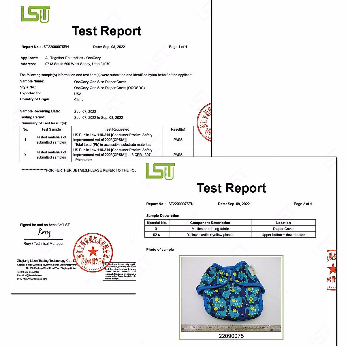 OsoCozy Newborn Reusable Cloth Diaper Covers - Adjustable Snap Fit & Double Leg Gussets for Baby Boys & Girls from 6-12 Pounds. Use with Prefold, Flat or Fitted Cloth Diapers or Snap-in Inserts