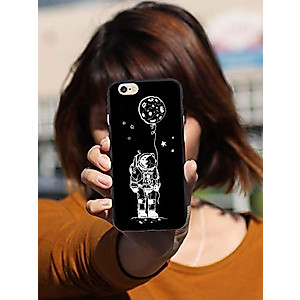 Inspired Cases - 3D Textured Galaxy Note 10 Plus Case - Rubber Bumper Cover - Protective Phone Case for Samsung Galaxy Note 10 Plus - Lonely Astronaut