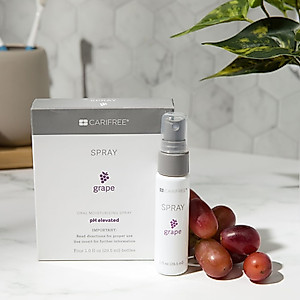 CariFree Oral Spray, Grape Flavored, Xylitol for Moisturization, Neutralizes pH, Fluoride-Free, Freshen Breath, Recommended by Dentists, Made in The U.S.A. 4 Bottles (1 fl. oz. Each)
