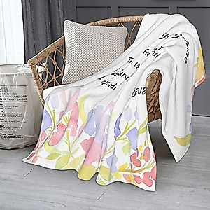 Grandma Blanket from Grandkid Birthday Gifts for Grandma 50"×60" Cozy Soft Grandma Throw Blanket for Couch Warm Super Soft Blanket Comfy Lap Blanket for Sofa