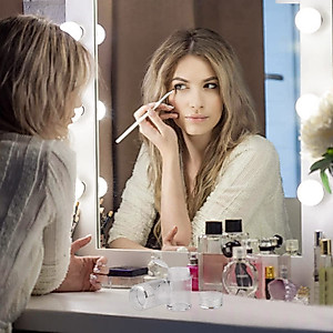 6 Packs Clear Plastic Loose Powder Jar 10 ml Empty Face Powder Case Eyeshow Powder Box Makeup Concealer Powder Sifter Container Cosmetic Powder Sample Pots Bottles