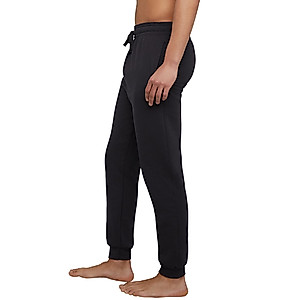 Hanes Men's Jogger Sweatpant with Pockets, Black, 2X Large