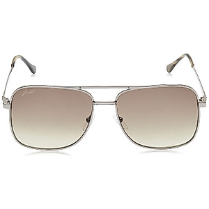 Lacoste L223S Aviator Sunglasses, Grey/Gradient Khaki, 60 mm