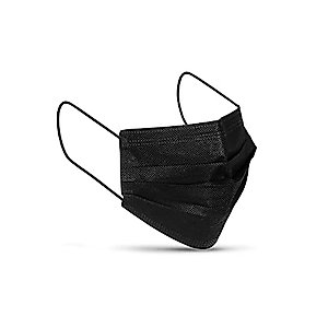Old South Trading Face Masks - Disposable Black 3-ply Masks for Adults - Black (50 Count (Pack of 1)