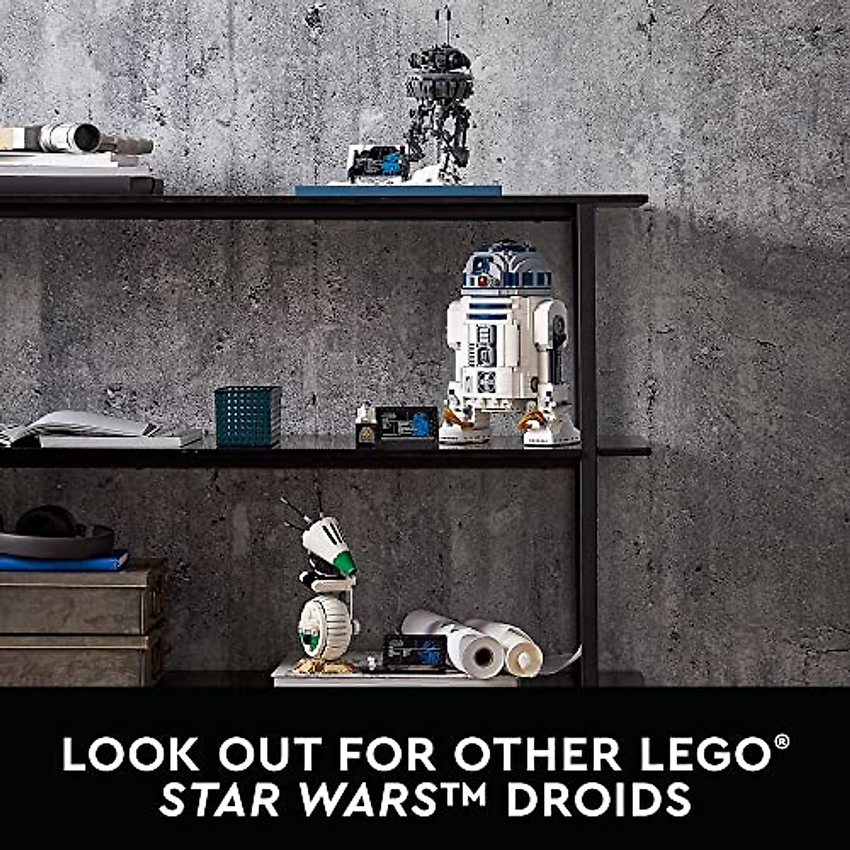 LEGO Star Wars R2-D2 75308 Droid Building Set for Adults, Collectible Display Model with Luke Skywalker’s Lightsaber, Great Birthday for Husbands, Wives, any Star Wars Fans