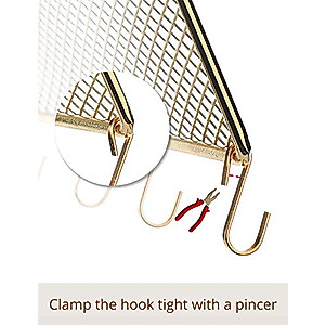 Heesch 2pack Earring Wall Holder Hanging Earring Organizer Wall Mounted Jewelry Organizer Stud Holder Diamond Grid with Hooks for Necklaces Bracelets (Small Grid)