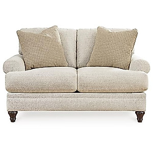 Signature Design by Ashley Valerani Classic Loveseat for Living Room, Beige