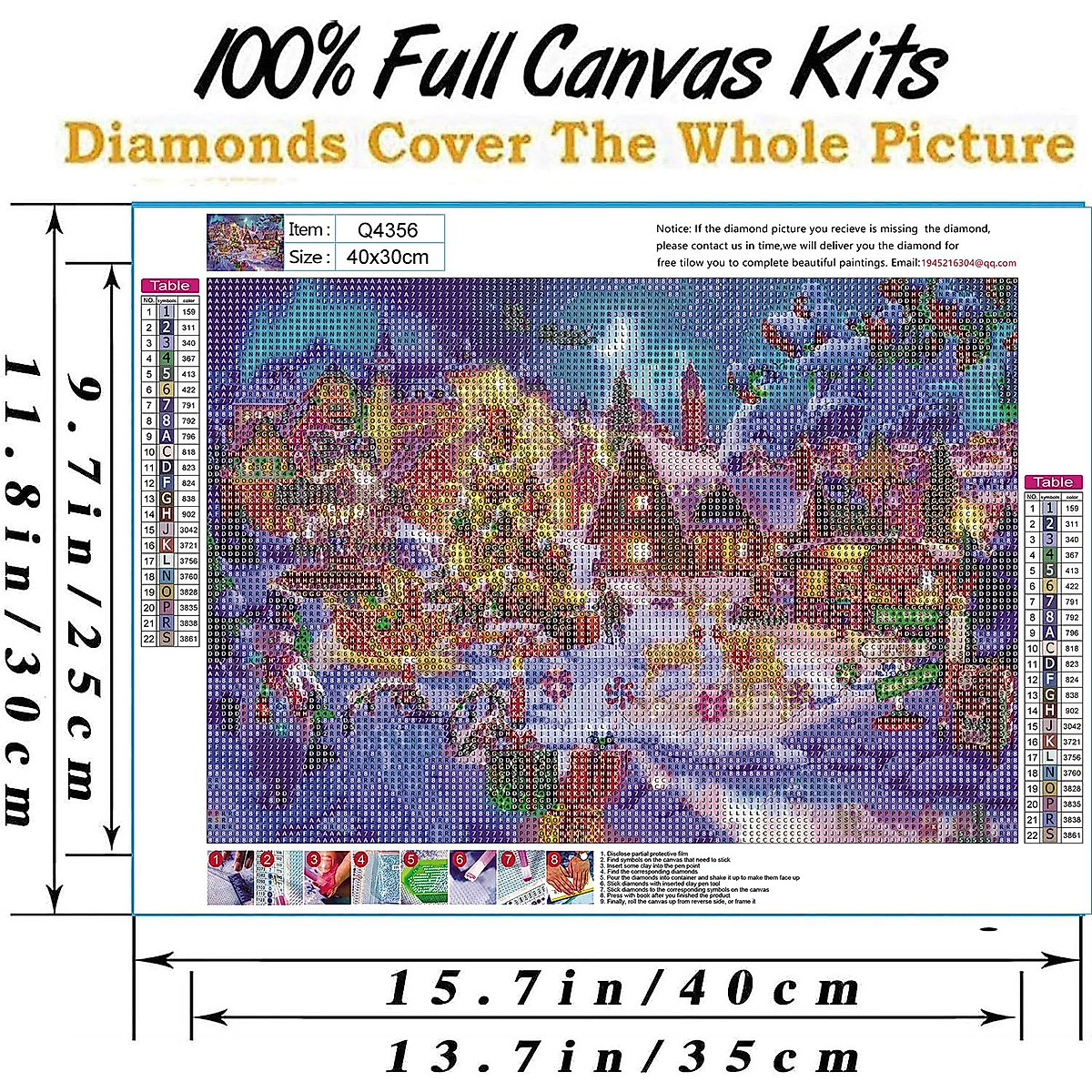 Christmas Night Diamond Art Painting Kits,Christmas Tree Diamond Art Kit for Adults,Winter Moon 5D Paint with Diamond Full Drill for Parents-Children Interrction,Wall Decor (Christmas 12x16 inch)