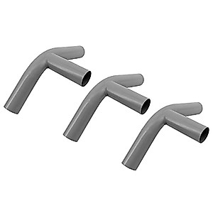 Canopy Fittings 1-3/4" Frame Connectors 3 Way, 4 Way Set for Shelter Carport Deck Shed Kit, 3/Pack (3-Way Gray)