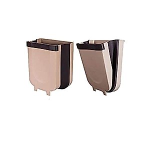 Kitchen Garbage can fold-able Trash can Made of Sturdy Washable Plastic,Non-Toxic and eco-Friendly.Waste Basket for Kitchen Bathroom Bedroom, Automobile, RV or Commercial Trucks