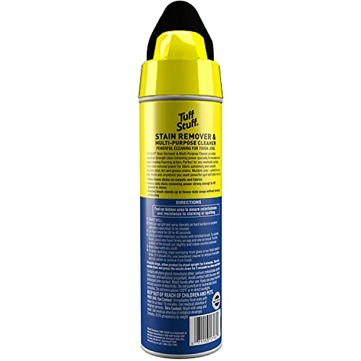 Car Cleaner and Stain Remover by Tuff Stuff, Multi Purpose Cleaner with Scrubby Cap for Cars, Truck, Motorcycle, 18 Oz