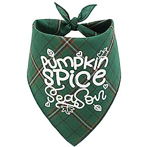 Thanksgiving Dog Bandana,Fall Bandanas for Puppy Cat Small Large Dogs