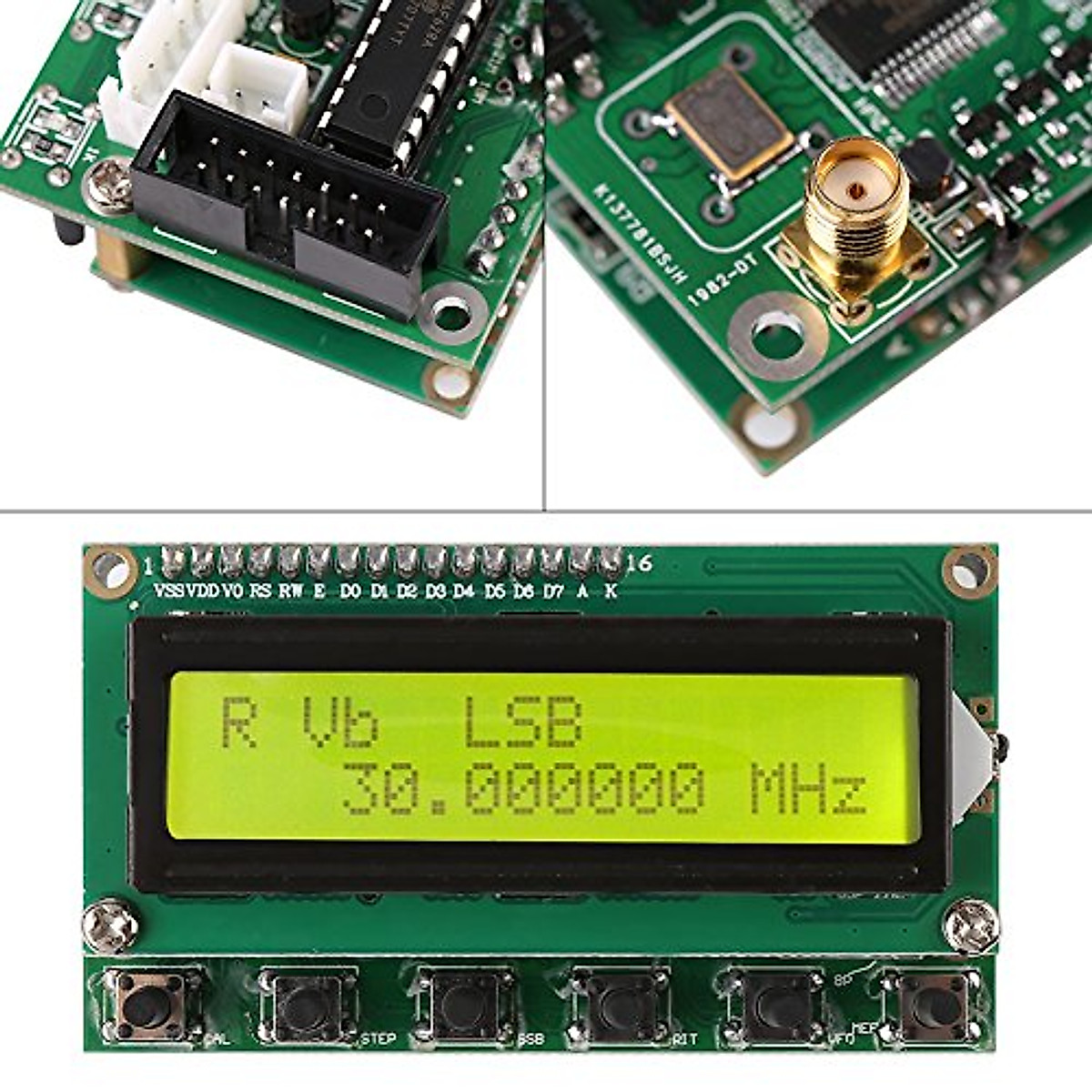 Jadpes Recorders Data Acquisition, DDS Signal Generator AD9850 6 Bands 0~55MHz Digital Shortwave Radio Radio Ham Receiver Kit Signal Generator DIY Kits